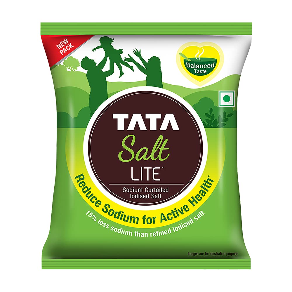 Buy Tata Salt Lite | 15% Low Sodium Salt | Reduce Sodium For Active ...