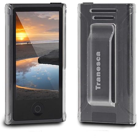 Amazon.com: for Apple iPod Nano 7 Case, Belt Clip TPU Rubber Gel Soft ...