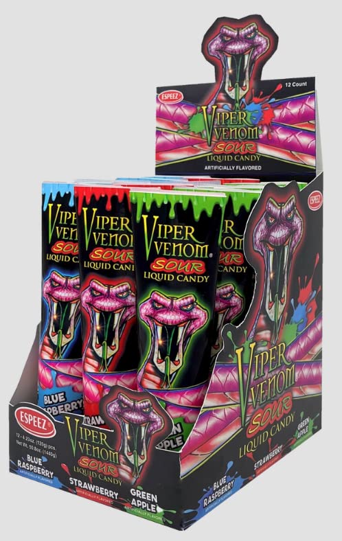 Amazon.com : PKM Candies - Viper Venom Sour Liquid Candy 12 PC Display ...