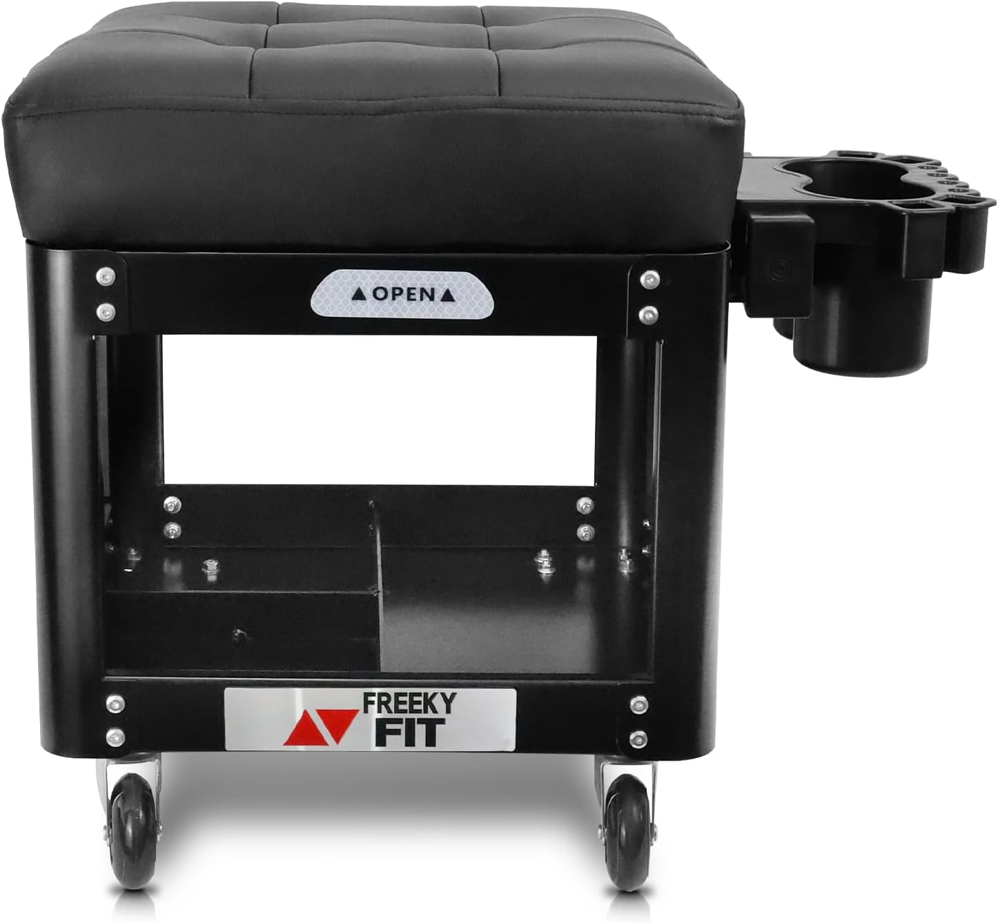 Amazon.com: FreekyFit Rolling Creeper Garage/Shop Seat for Men, Padded Mechanics Stool with Tool ...