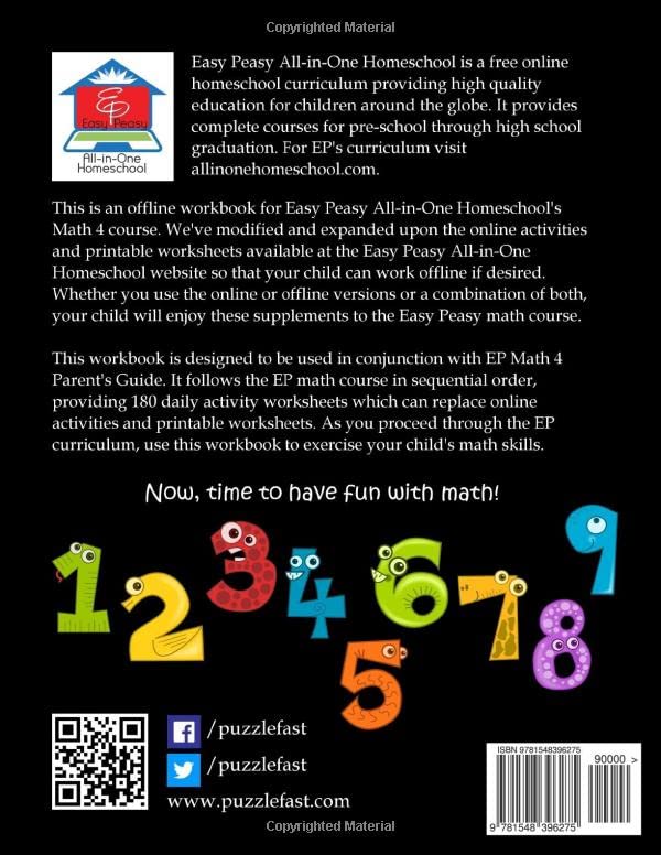 Snapklik.com : EP Math 4 Workbook: Part Of The Easy Peasy All-in-One ...