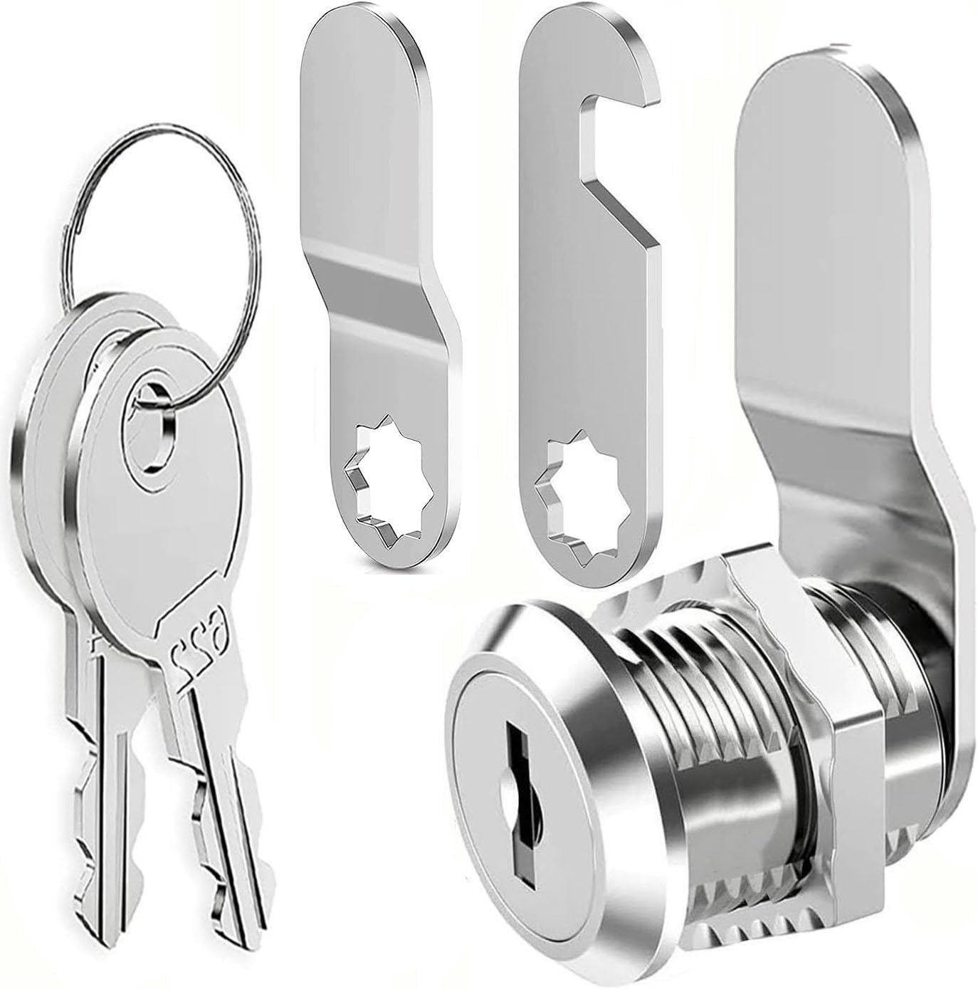 Litensh Cabinet Cam Locks 25mm, Mailbox Lock with Key Different, Letter ...