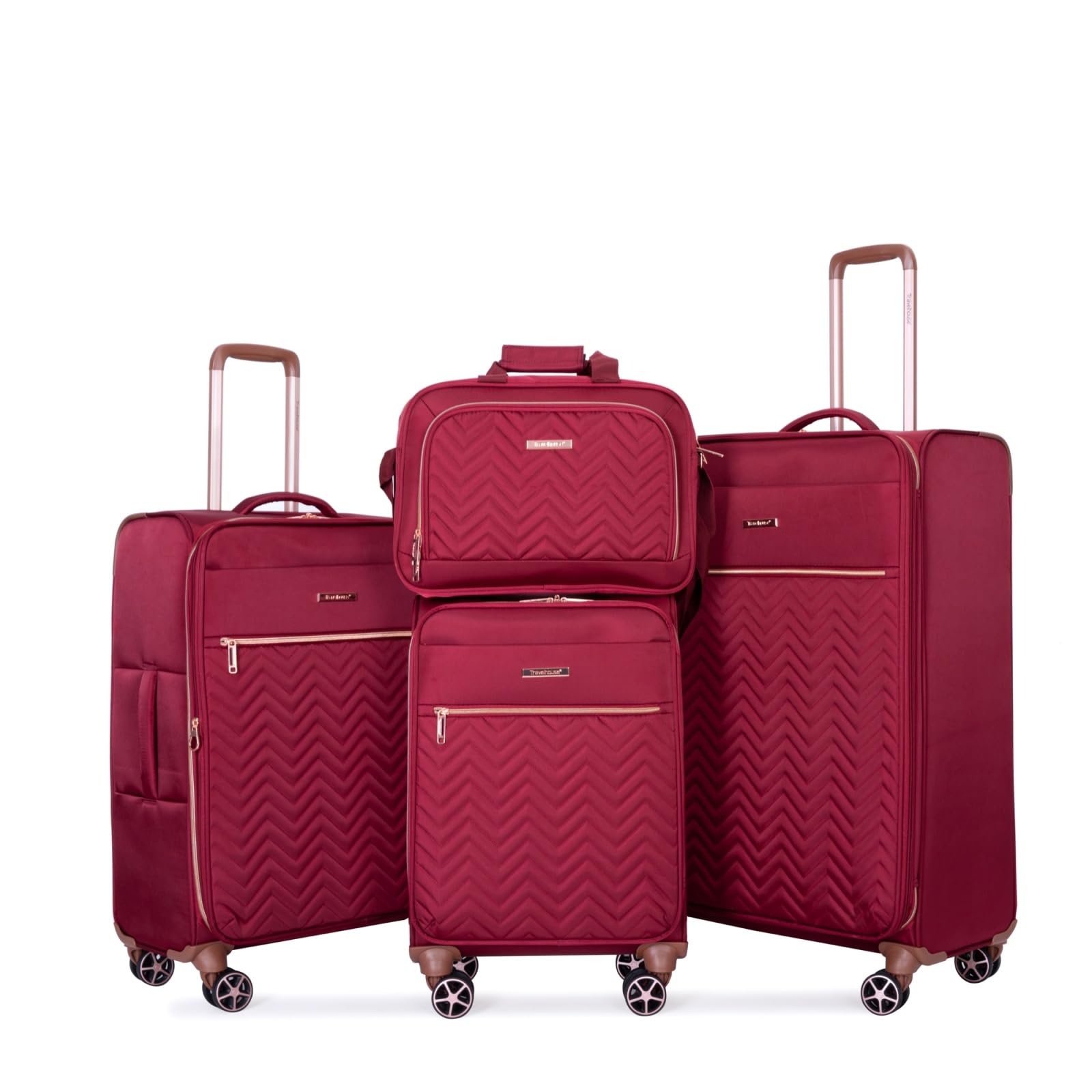 Amazon.com | Travelhouse Luggage Sets 4 Piece with Spinner Wheel ...