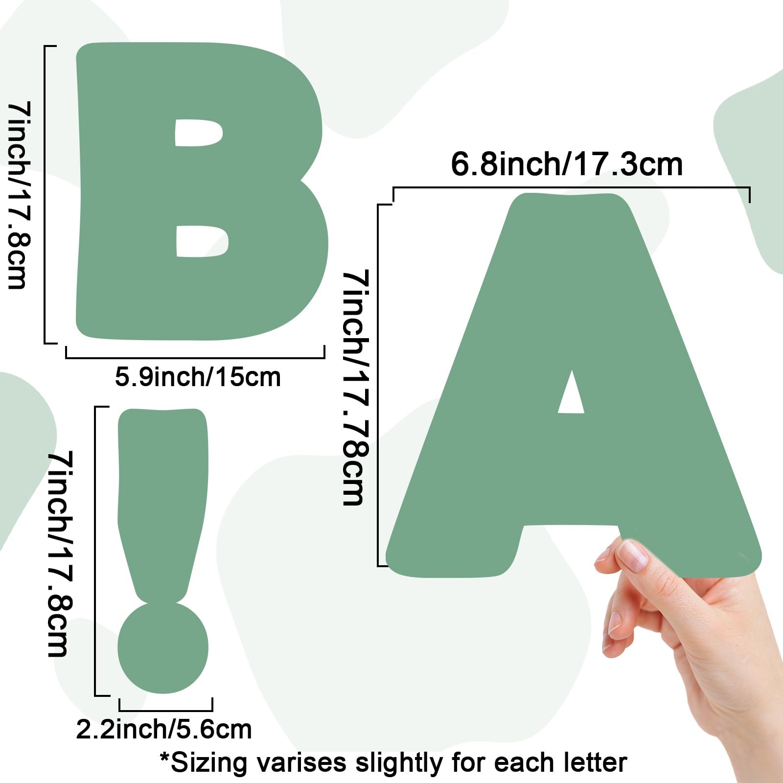 Snapklik.com : 150PCS Large 7" Font Bulletin Board Letters And ...