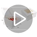 Amazon.com: Wei Long Cake Boxes with Window 24pcs 8x8x5 Inches White ...