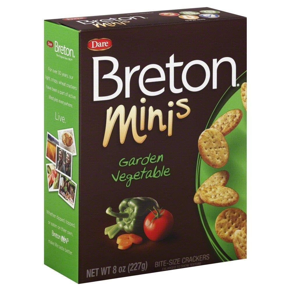 Amazon.com: Breton Crackers Minis Garden Vegetable 8 Ounces (Case of 12 ...