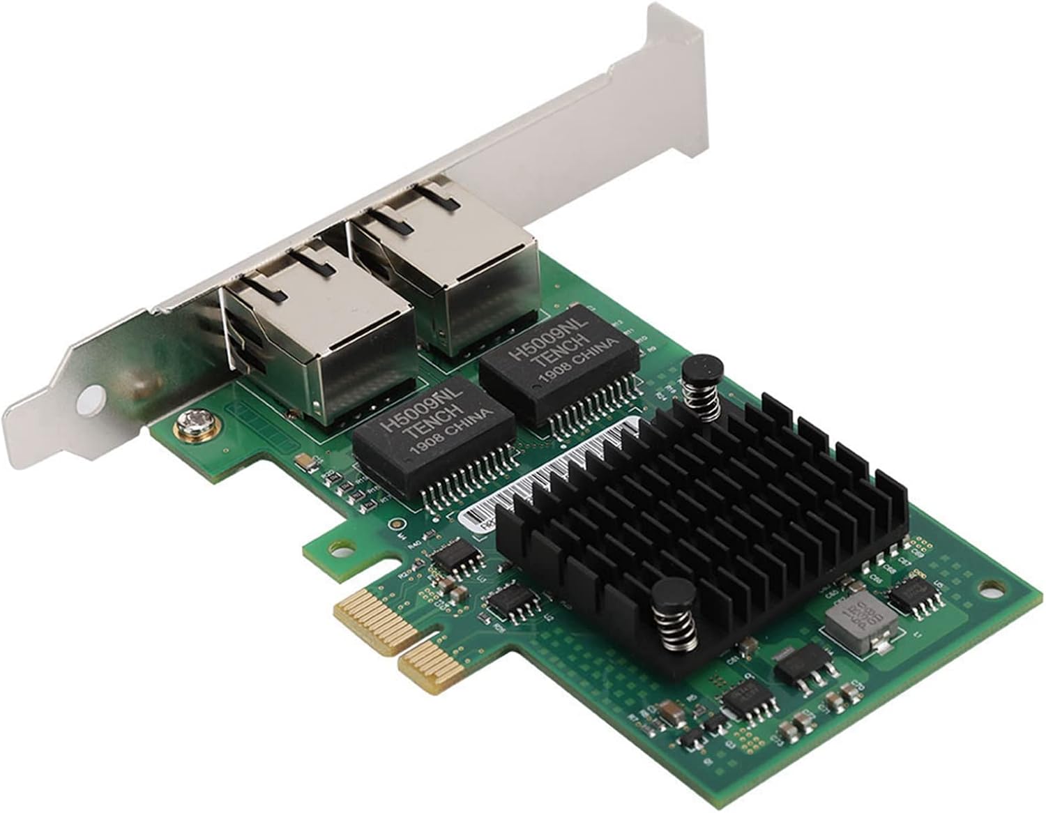 PCI-E Gigabit Network Card, I350-T2 PCI-E Dual Port For I350-AM2 Chip Processor Gigabit 10/100 ...