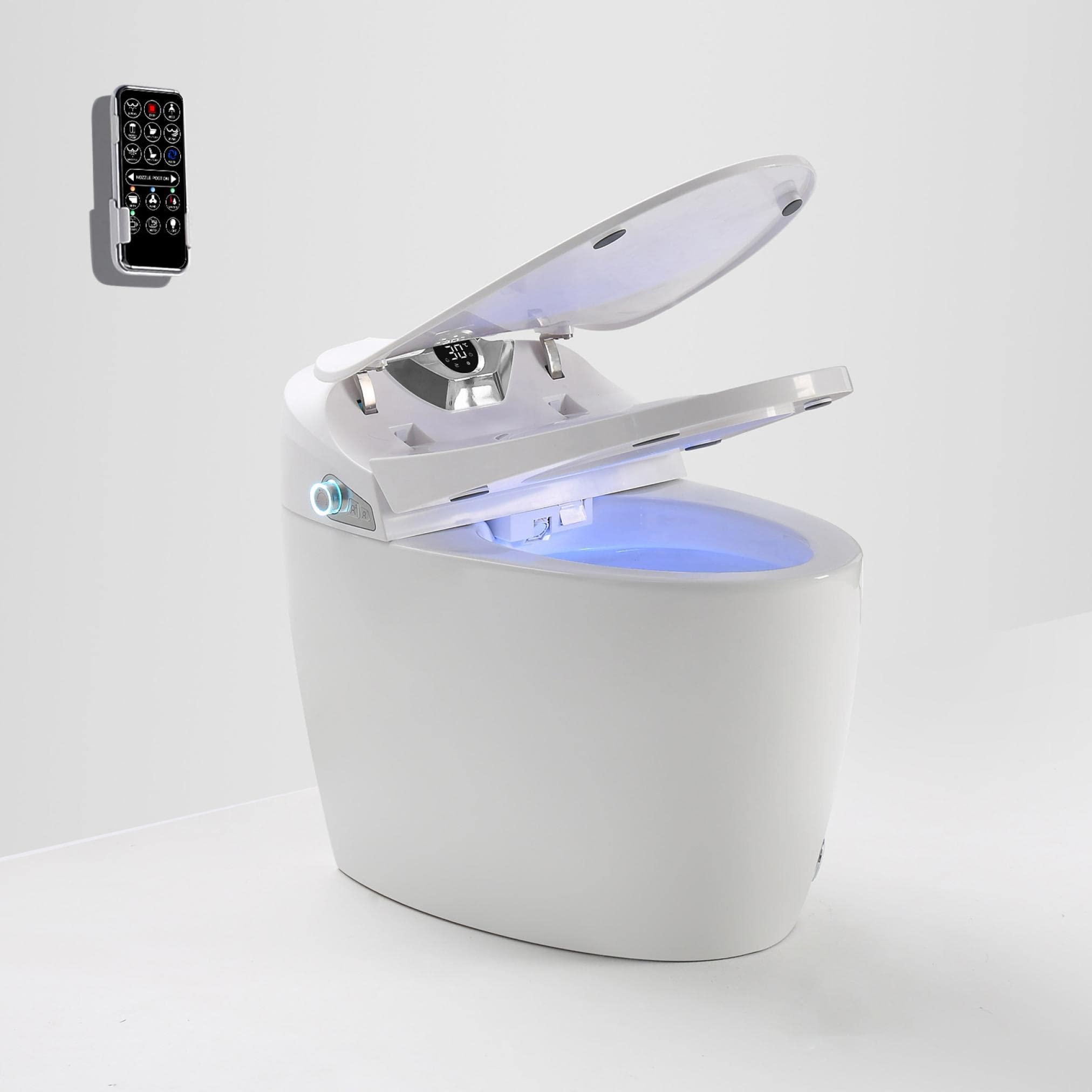 Luxury Integrated Smart Toilet Elongated One Piece Toilet With Advanced ...