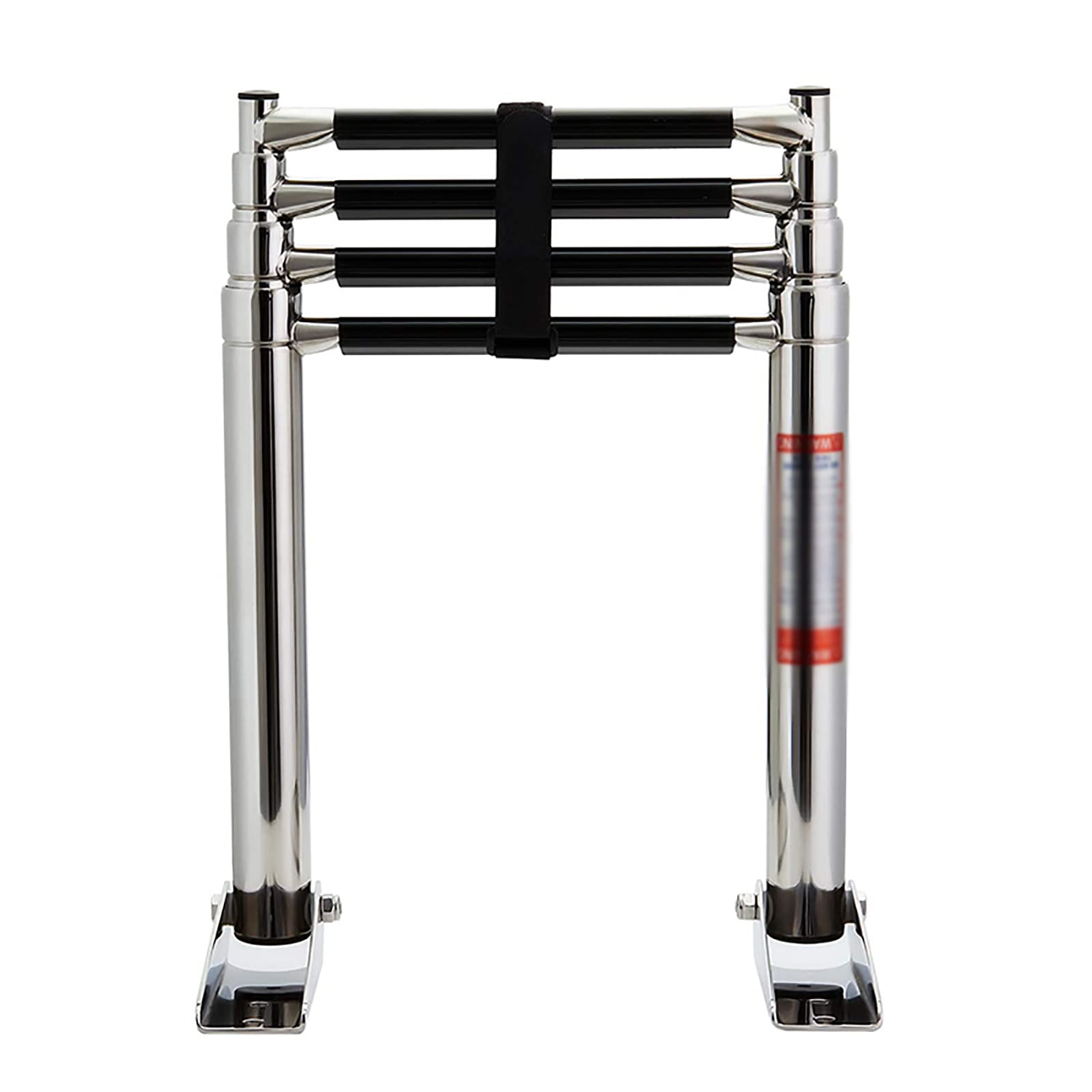 Buy DISHENGZHEN 4 Step Telescoping Boat Ladder, Stainless Steel ...