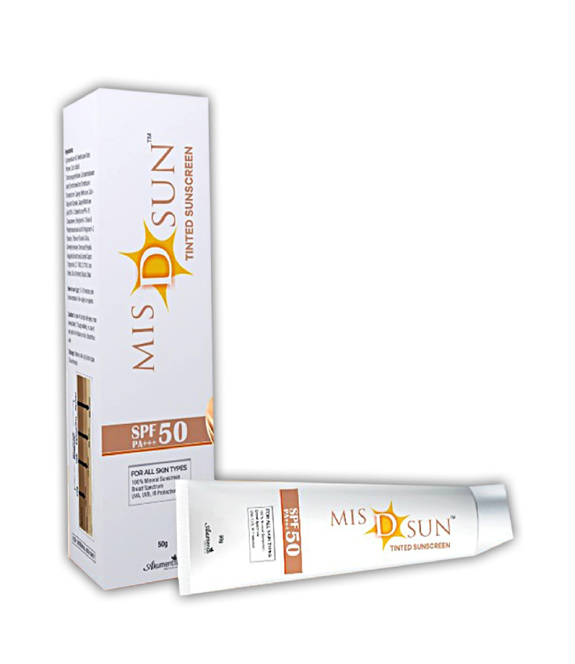 Mis D Sun Tinted Sunscreen Gel (SPF 50) 50gm : Amazon.in: Beauty