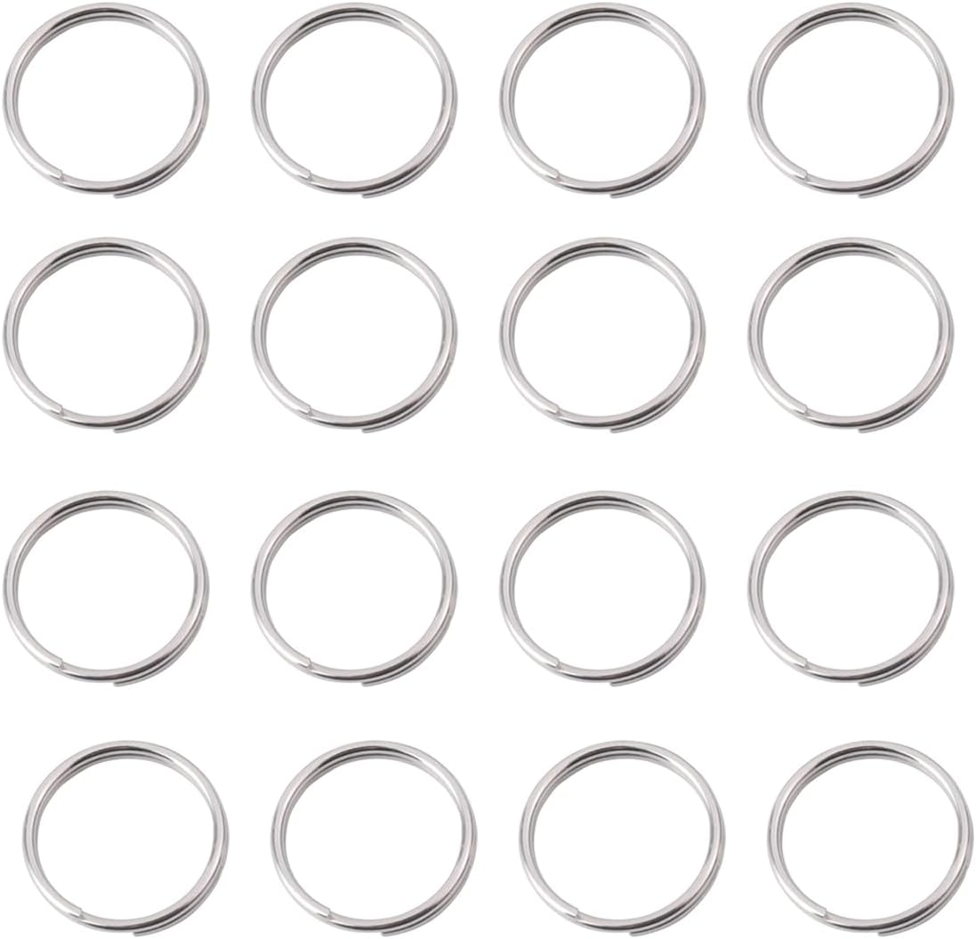 Amazon.com: 3/4 Inch Split Rings,Stainless Steel Round Key Ring Dog ID ...