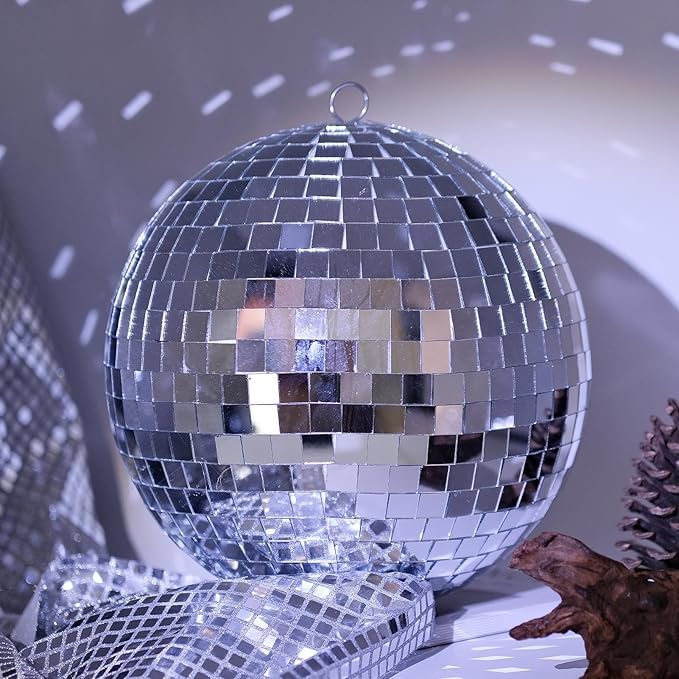 Buy 10-Inch Silver Mirror Disco Ball - The Ultimate Party Decoration ...