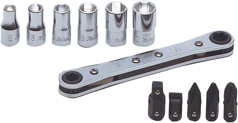 Amazon.com: Koken Ratchet Spanner Set of 12 Ratchet Spanner Set R810C ...