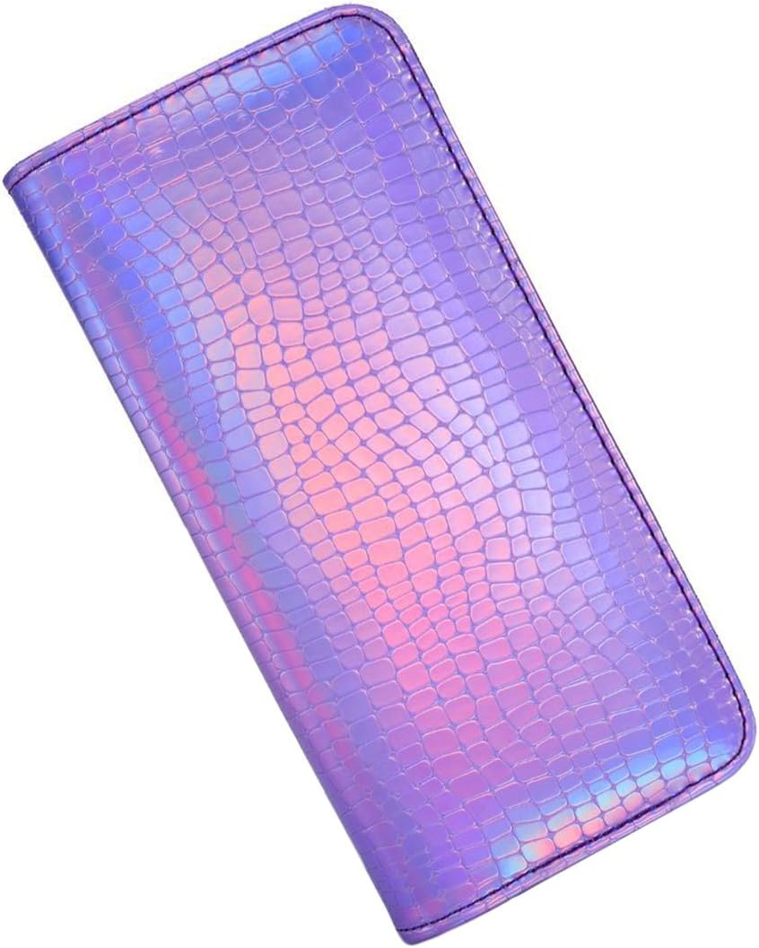 Long Wallet for Women With zipper Holographic Clutch Wallet Pouch Purse ...