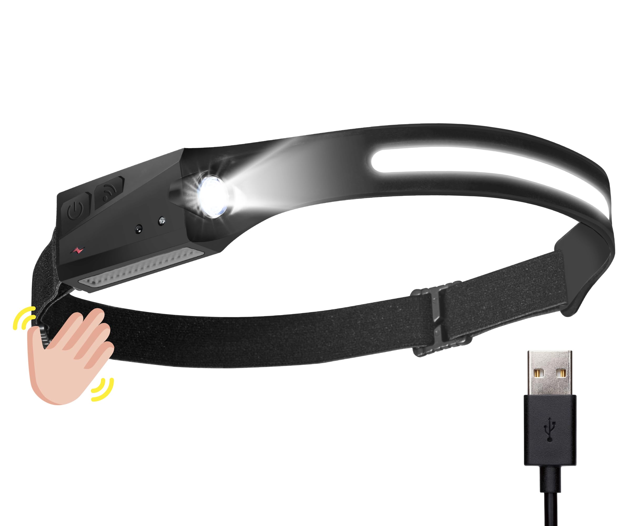 Amazon.com: Ontel Handy Brite Rechargeable Headlamp - 260-Lumen Ultra ...