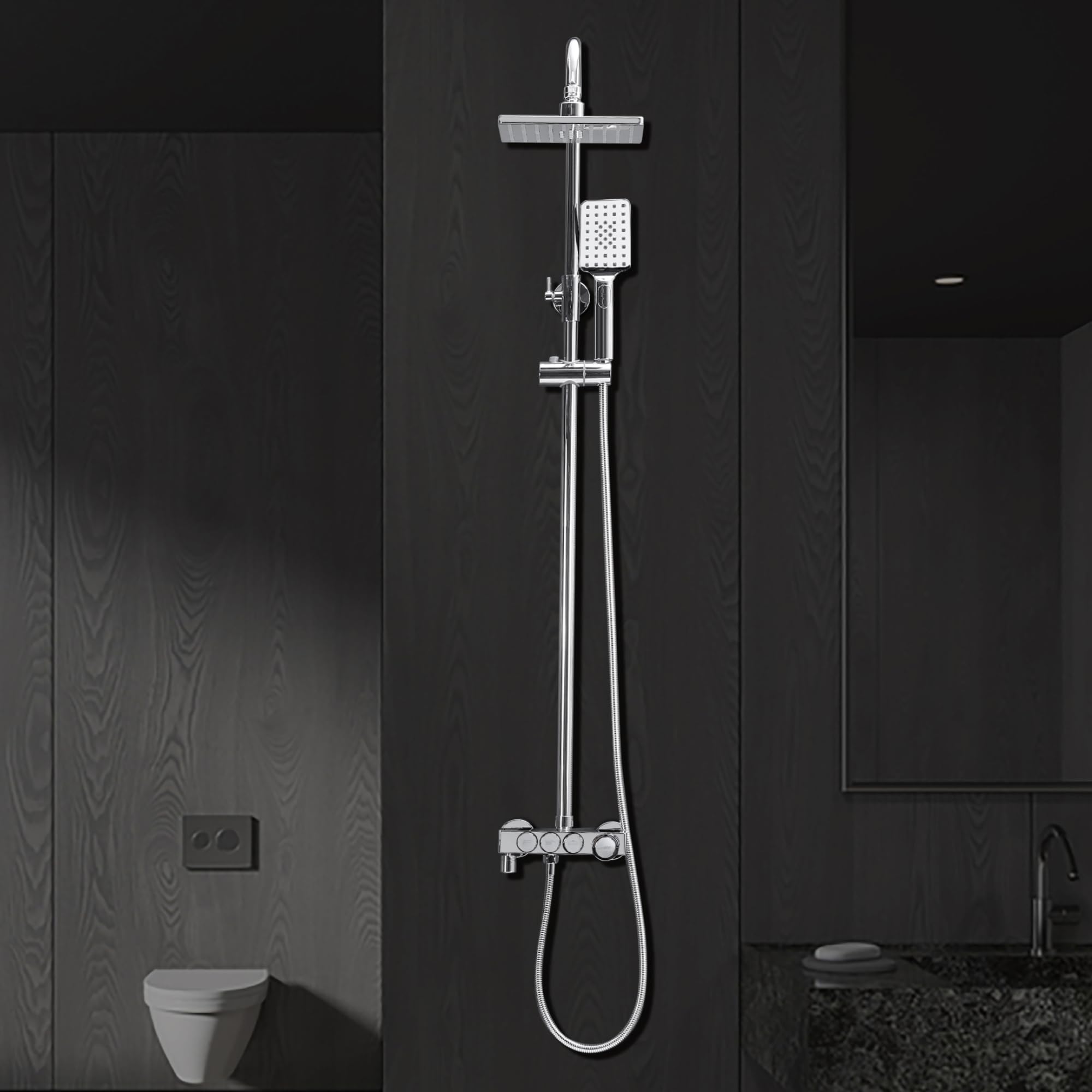 Hindware Italian Collection Integrated Shower Console|Made of Stainless ...