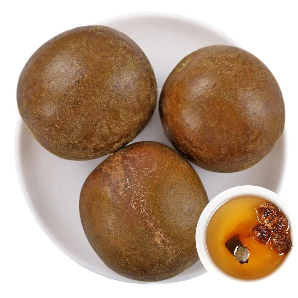 Amazon.com: 100% Dried Monk Fruit 罗汉果 3PCS Dried Luo Han Guo/Monk Fruit ...