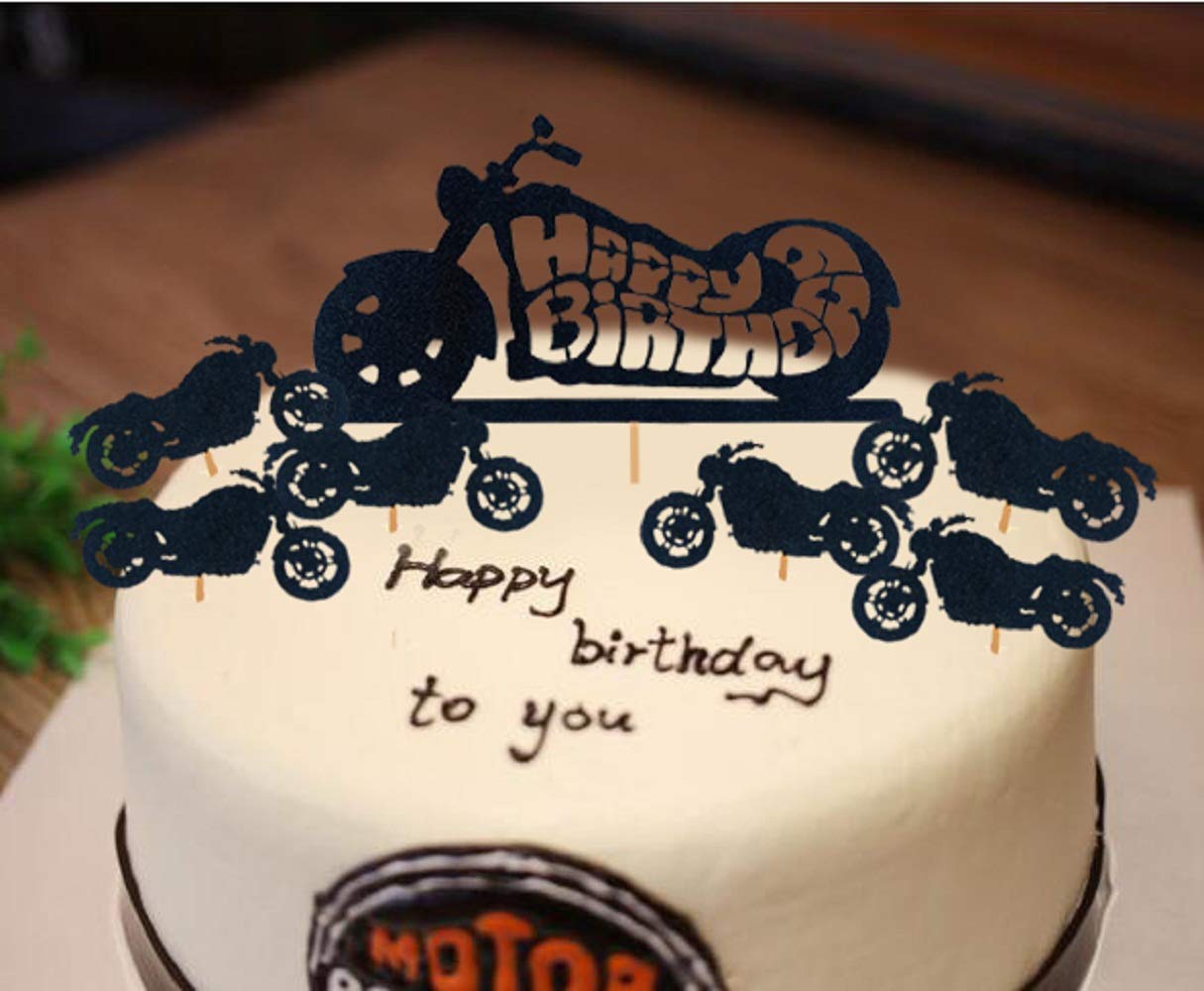 Snapklik.com : 25 PCS Motorcycle Cake Topper Scooter Cupcake Toppers ...