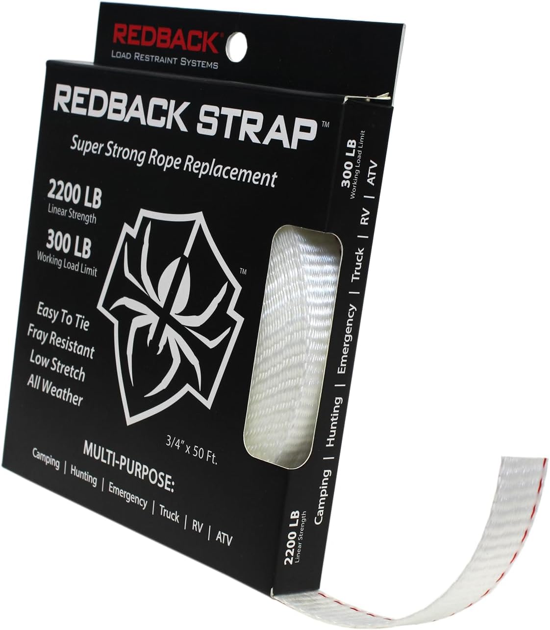 Amazon.com: Redback Strap - 50 Feet 2200lb Strength - Multipurpose ...