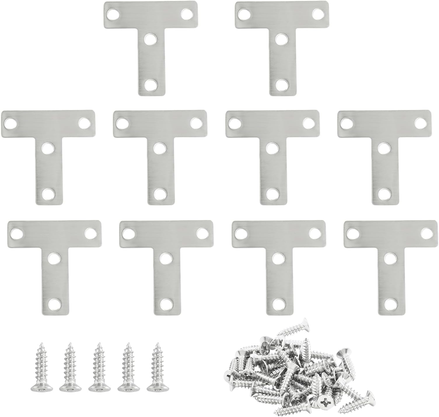 Amazon.com: Hordion 10Pcs 2 x 2 Inch T Bracket Corner Brace (50 X 50mm ...