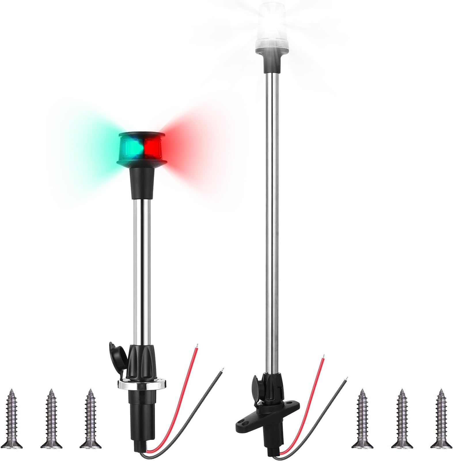 Amazon.com: Glooglitter Boat Light Bow and Stern Set Include Bow Light ...