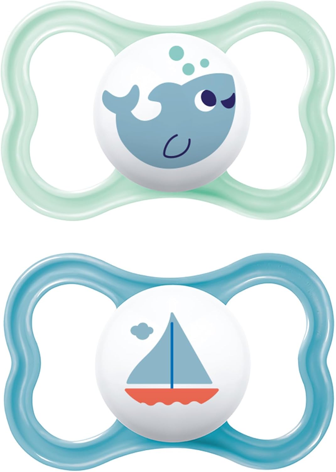 Amazon | MAM Air Silicone Pacifier, Blue, 6 Plus Months, 2-Count by MAM ...