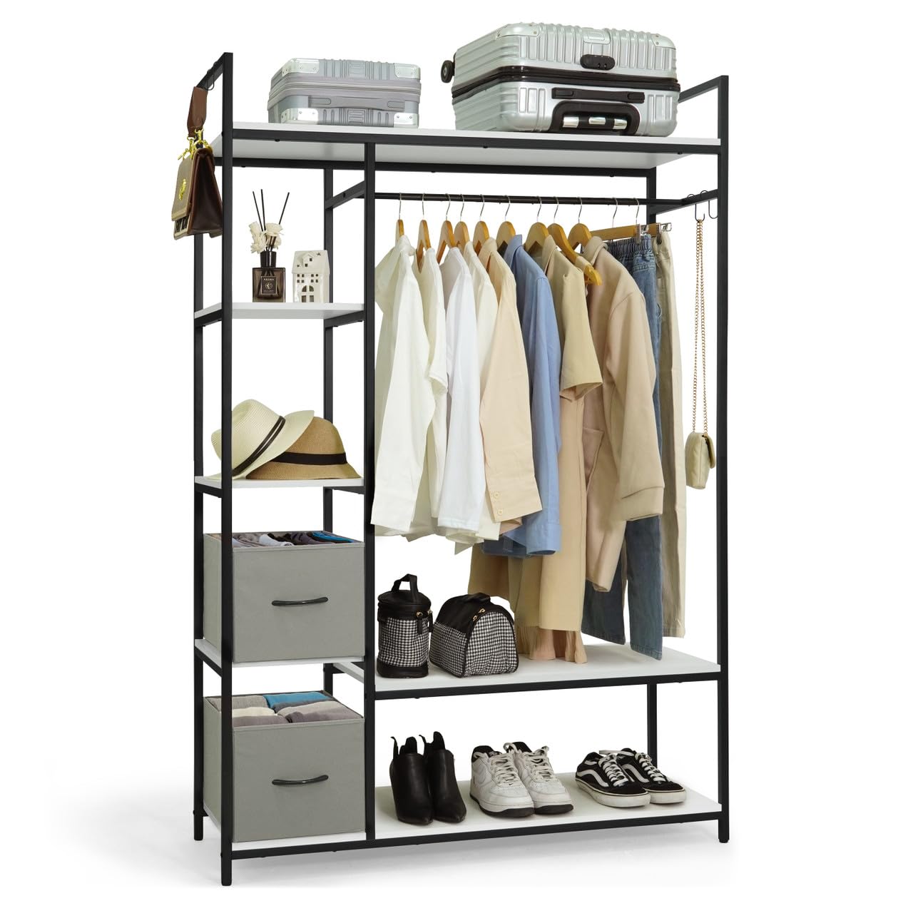 Amazon.com: CAPHAUS 979lbs Capacity Garment Rack for Hanging Clothes ...