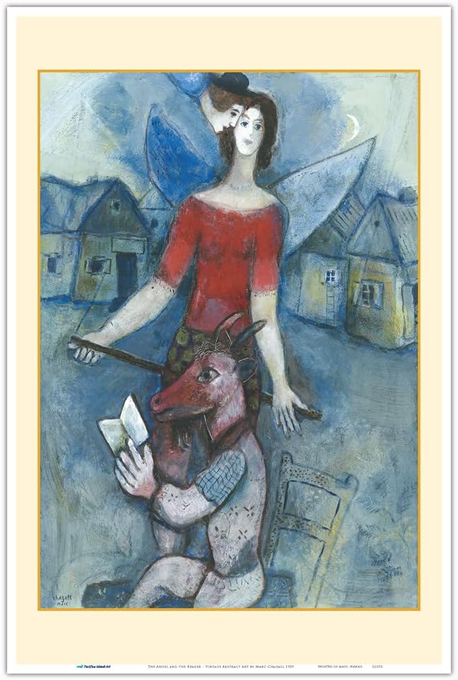 Amazon.com: The Angel and the Reader - Vintage Abstract Art by Marc ...