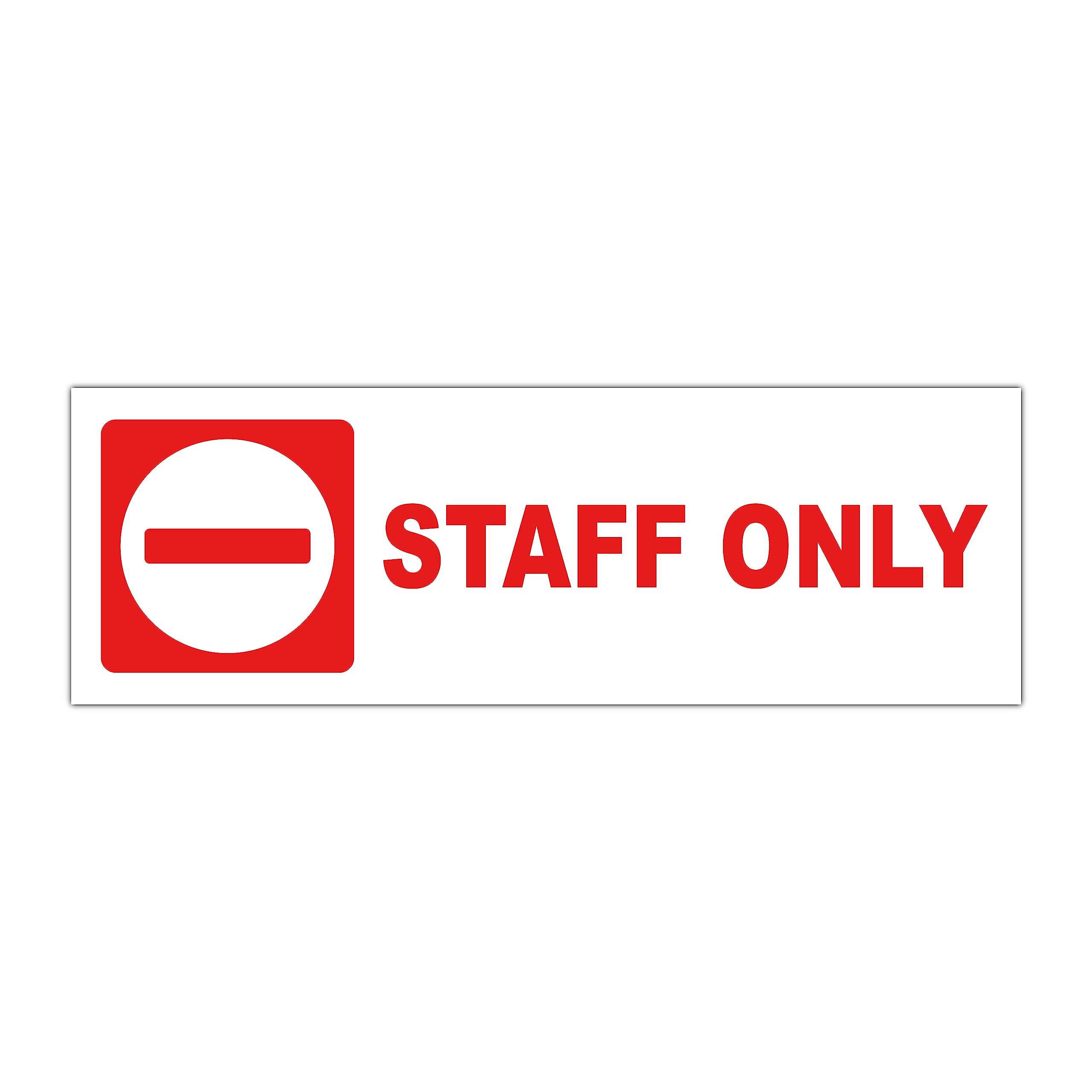 Buy SIGN EVER Staff Only Sign Board For Bank Factory Restaurant Office ...