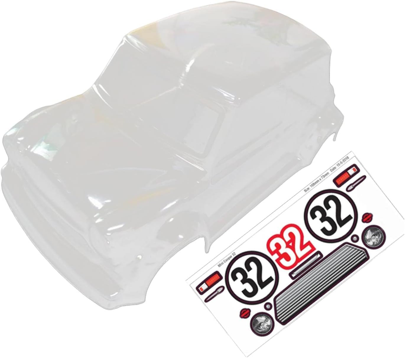 Amazon.com: B Baosity 1:10 Scale Body Shell Finished Body Shell Car ...