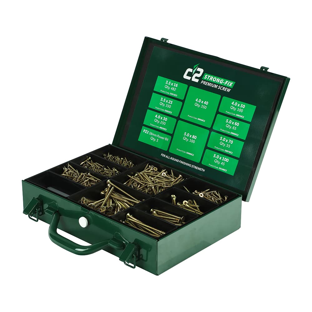 TIMCO C2 Strong-Fix Premium Multi-Purpose Screws - Assorted Trade Case ...