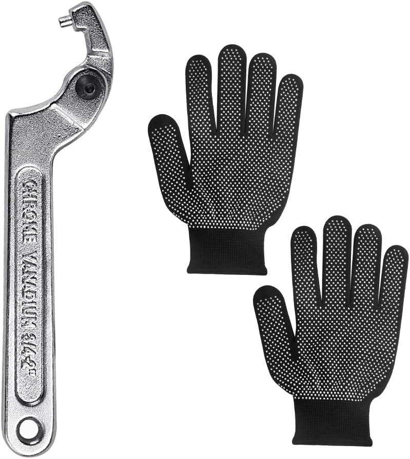 HFS(R C Spanner Tool Adjustable Hook Wrench Chrome Vanadium (1''-1/4 ...