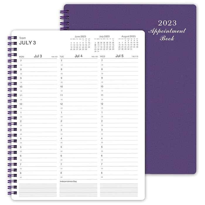 Buy 2023 Weekly Appointment Book & Planner - 2023 Daily Hourly Planner ...