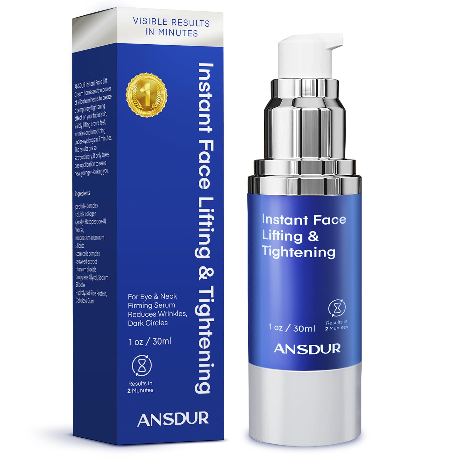 Amazon.com: ANSDUR Instant Face Lift Cream: Firming Face Cream, Skin ...