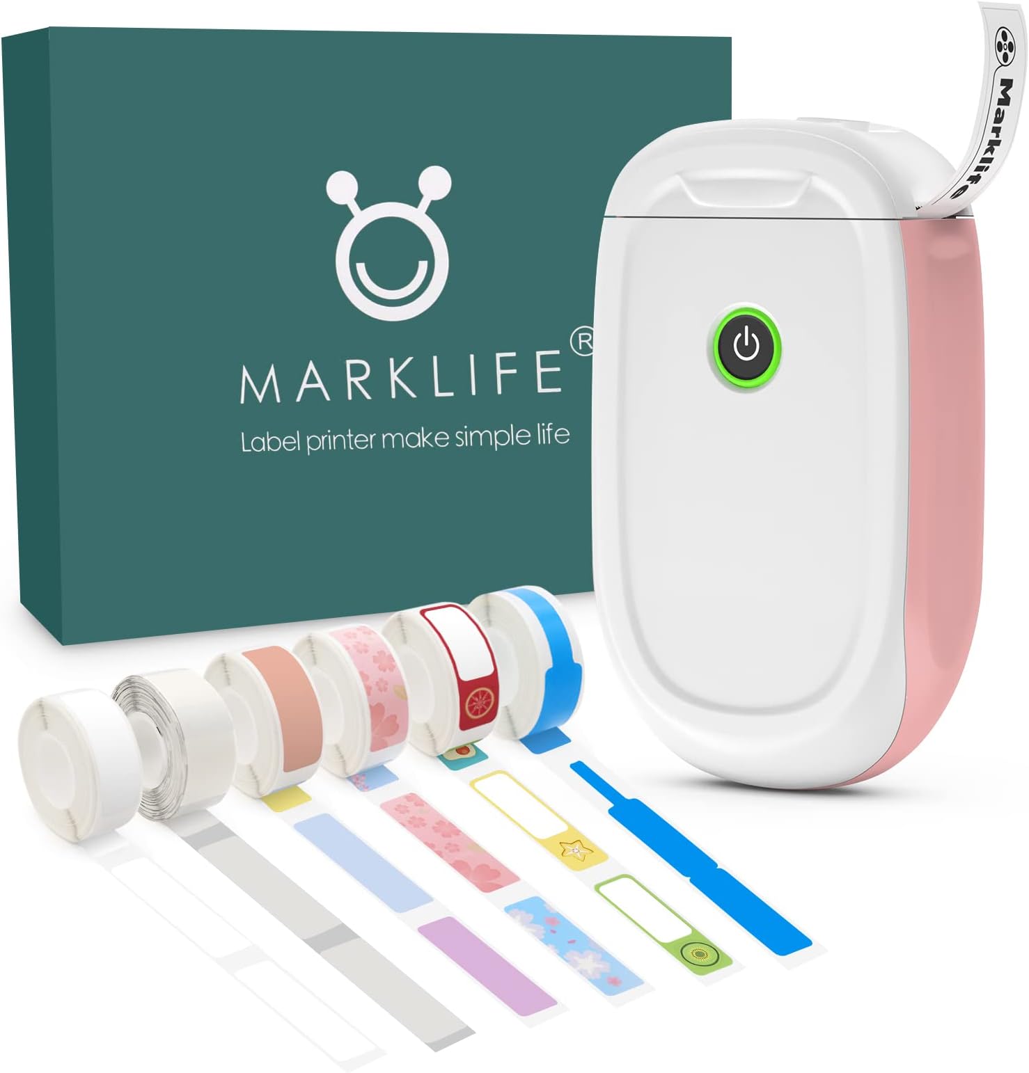 Amazon.com : MUNBYN Bluetooth Label Maker Machine with 1 Roll Tape ...