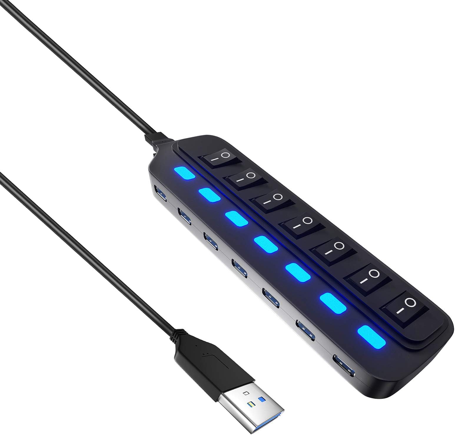 Amazon.com: ONFINIO USB Hub 3.0, 7 Port USB Hub Splitter with ...