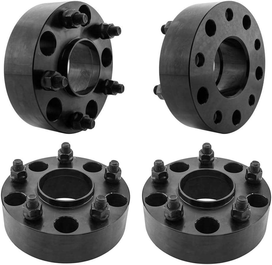 Amazon.com: Hubcentric Wheel Spacer Set of 4 Black - 5 Lug 1.5 inches ...