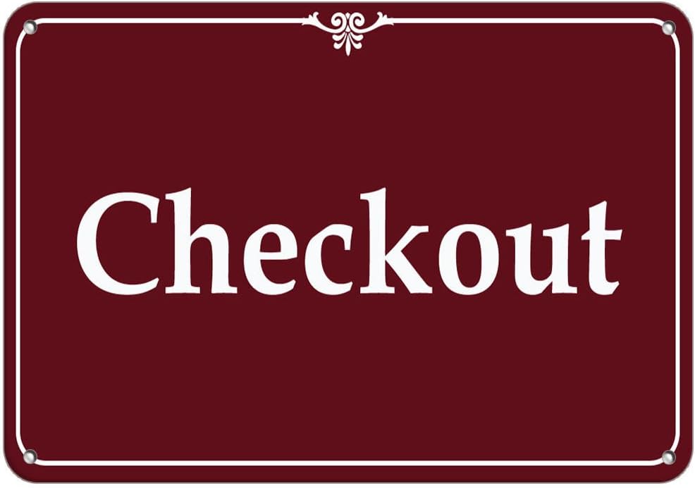 Amazon.com : Check-Out Business Sign Feature Department STore Signs ...