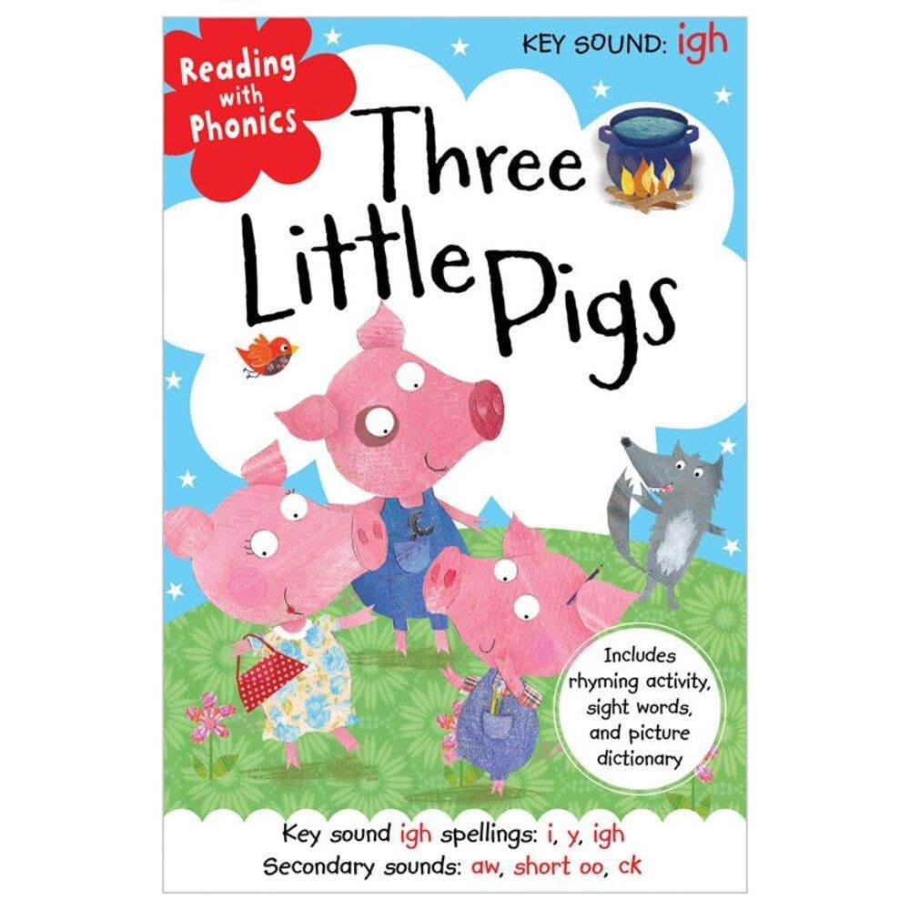Three Little Pigs - Reading With Phonics - 9781788435819 - Livros na Amazon Brasil