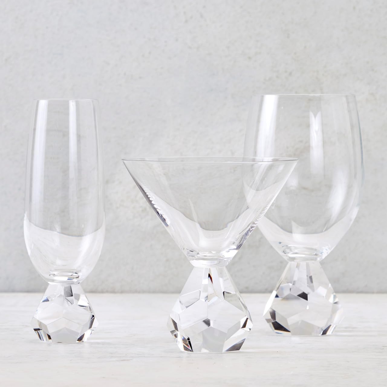 Amazon.com | Z Gallerie Set of 4 Clear Handblown Glass Stemless Crystal ...