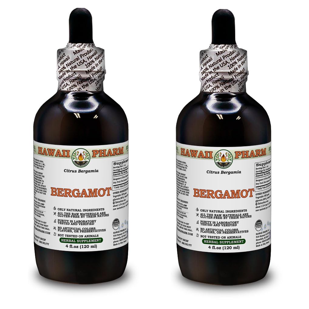 Amazon.com: Bergamot Alcohol-Free Liquid Extract, Bergamot (Citrus ...