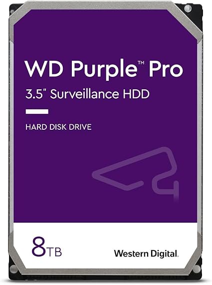 Amazon.com: Western Digital 8TB WD Purple Pro Surveillance Internal ...