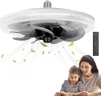 Socket Fan Light Fixture, Easy Install Ceiling Fan, Socket Fan Light ...