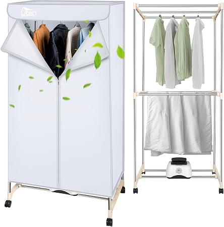 Amazon.com: Uten Clothes Dryer Machine, Laundry Drying Wardrobe with ...