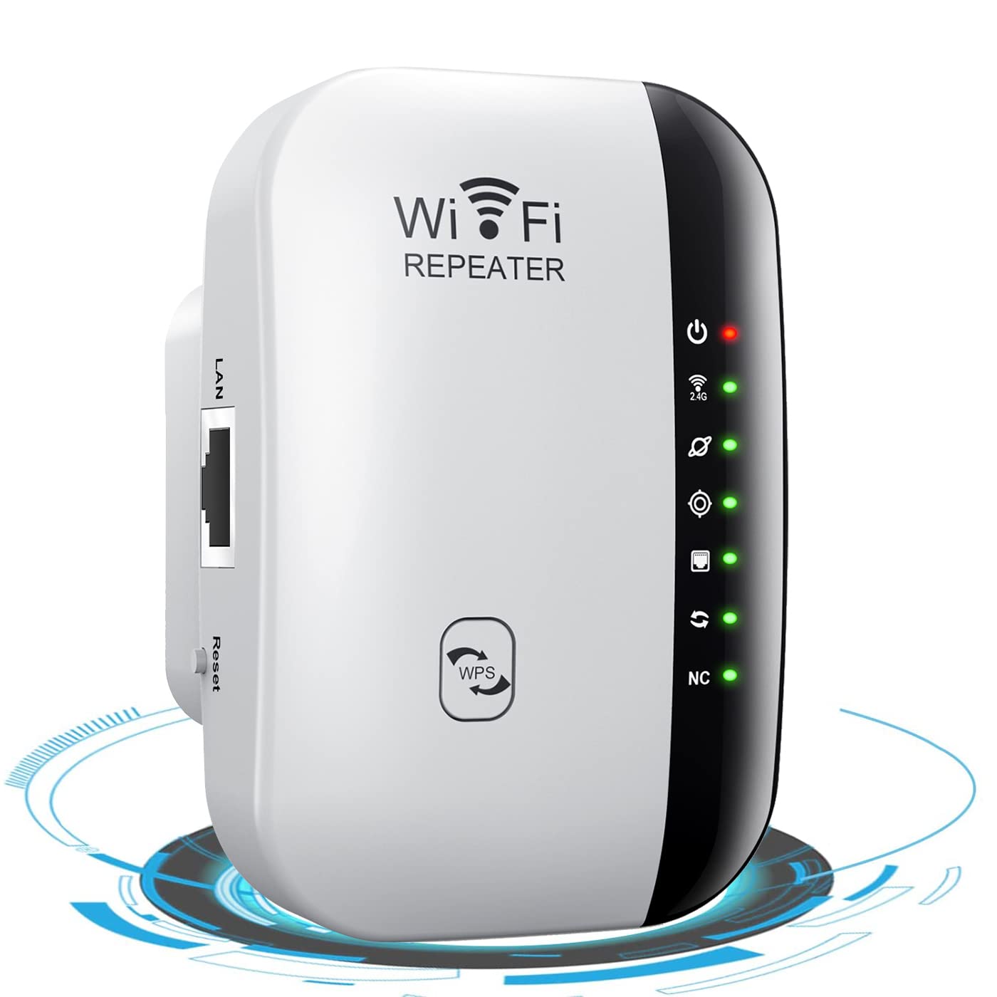 Wi Fi Boosters for Home WiFi Extender Booster Newest 7 Lights 300Mbps 2 ...