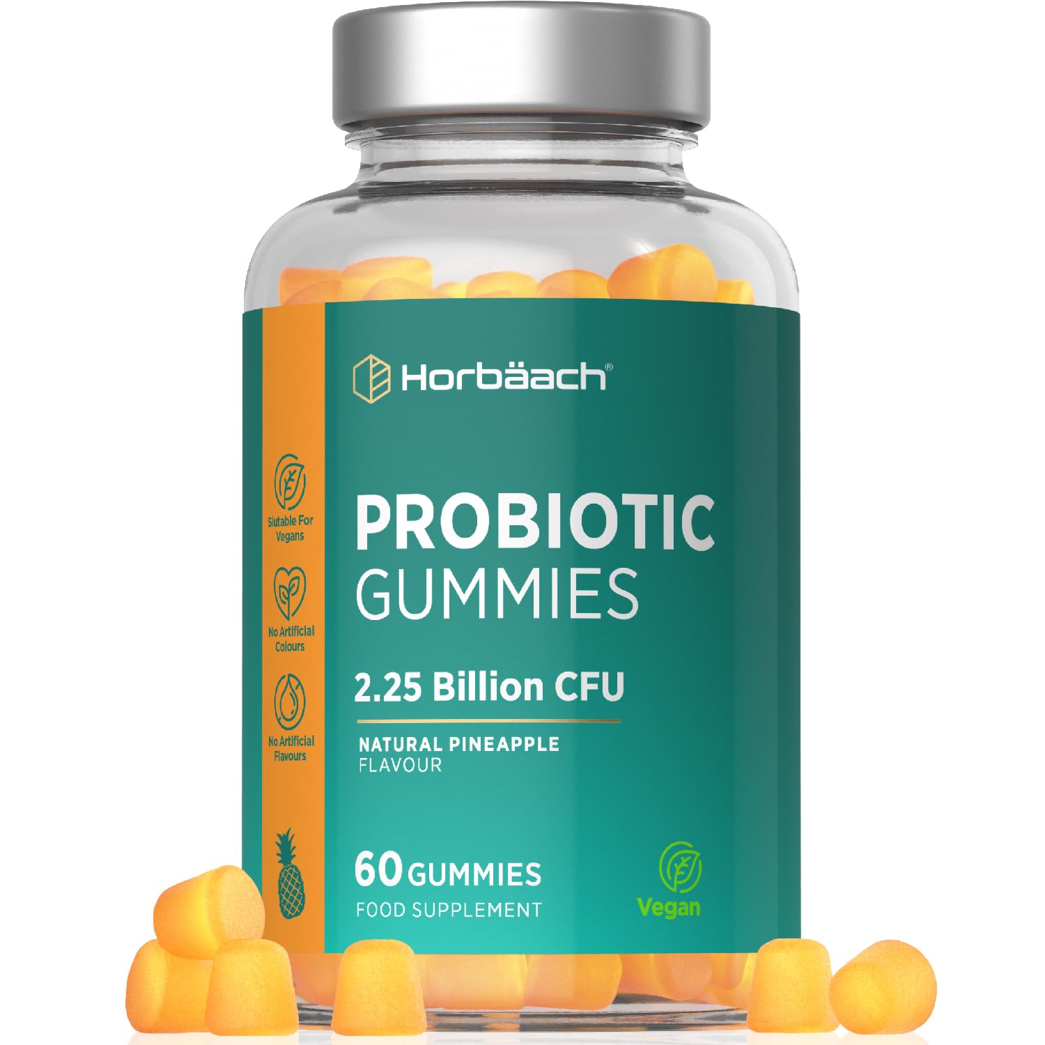 Probiotic Gummies | 2.25 Billion CFUs | Immune Support, Gut, Digestion ...