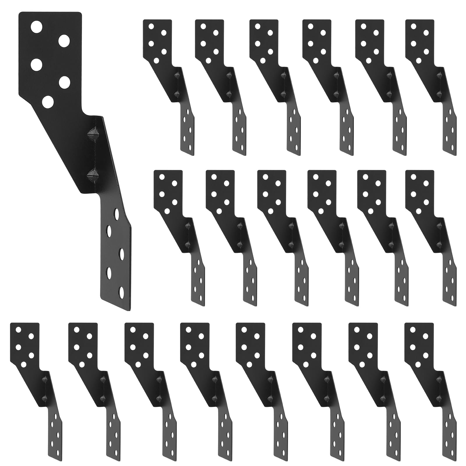 Amazon.com: Hurricane Straps Brackets 25 Pcs，Hurricane Tie with Black ...