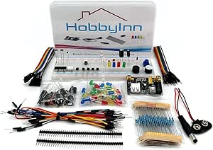 Basic Electronic Starter Kit for Arduino Breadboard Power Jumper Wires ...