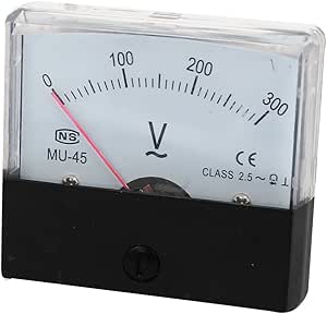 Amazon.com: Qtqgoitem MU-45 Fine Tuning Dial Analog Volt Panel Meter ...