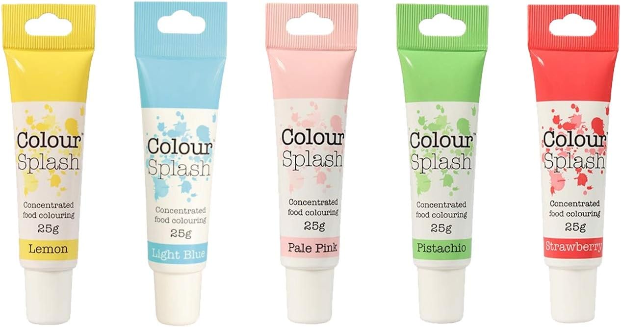 Baby Shower Food Colouring Gel Set - 5 Colours : Amazon.co.uk: Beauty